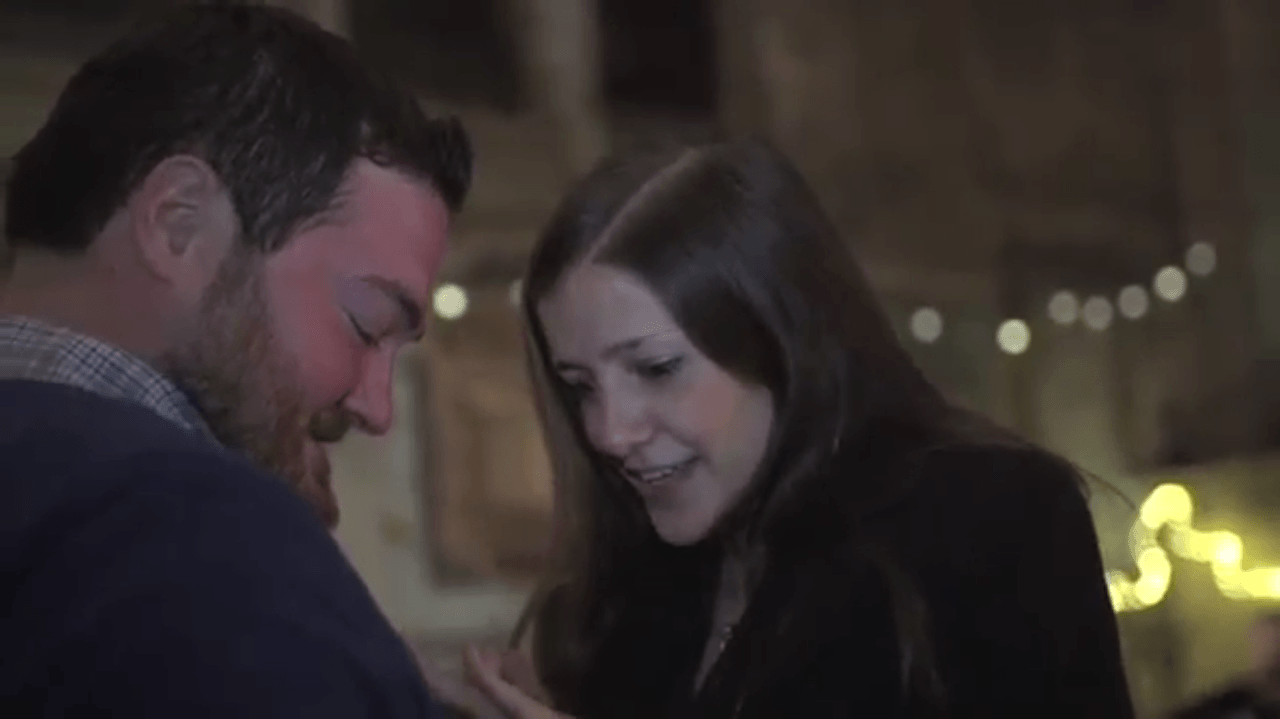World's greatest Romeo and Juliet proposal - Amanda and Andrew - The ...