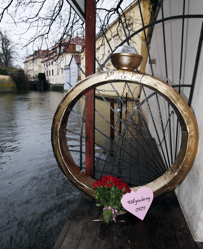 "A 6ft Engagement ring" Prague Proposal - Ally and Karl - The One Romance