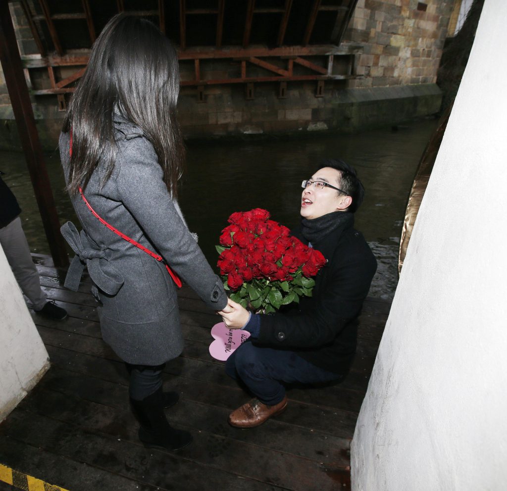 "A 6ft Engagement ring" Prague Proposal - Ally and Karl - The One Romance